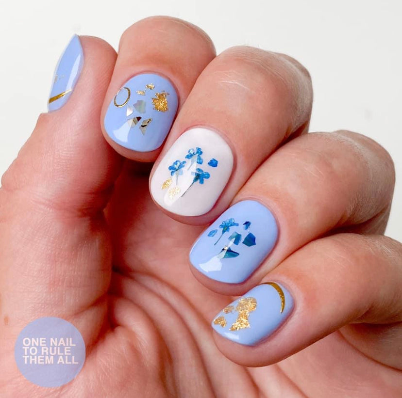 Sky blue gel polish store